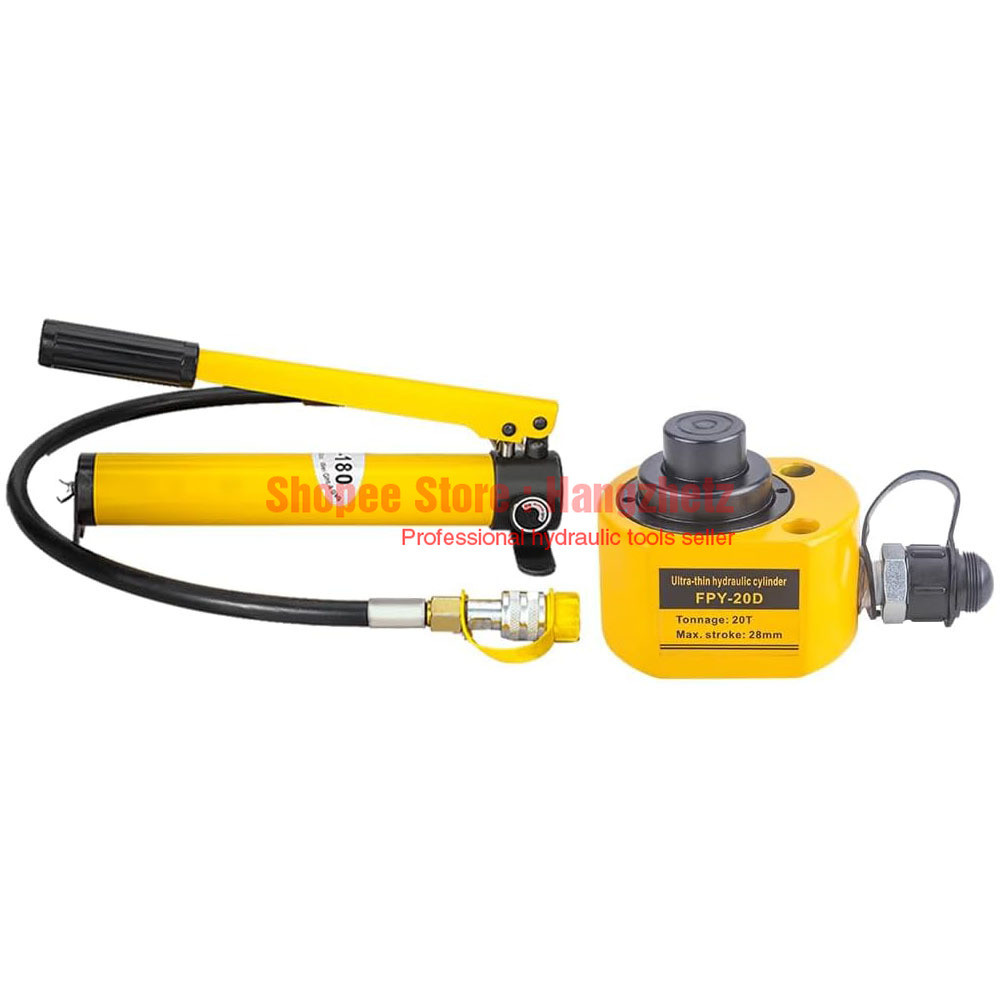 20T 30mm/1.2" Stroke Hydraulic Cylinder Low Profile Jack Sets Multi ...