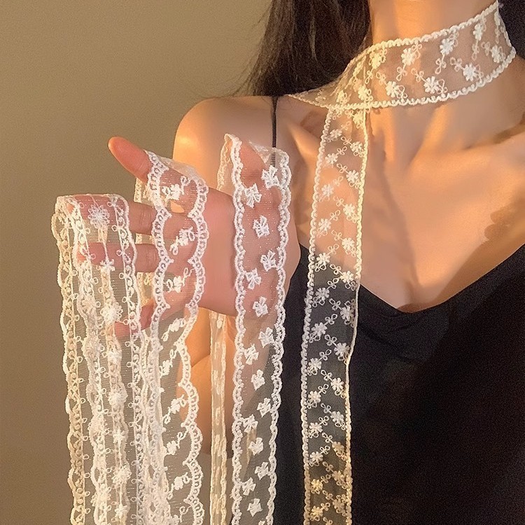 French Long Silk Scarf for Women with Neck High-end Scarf for New ...