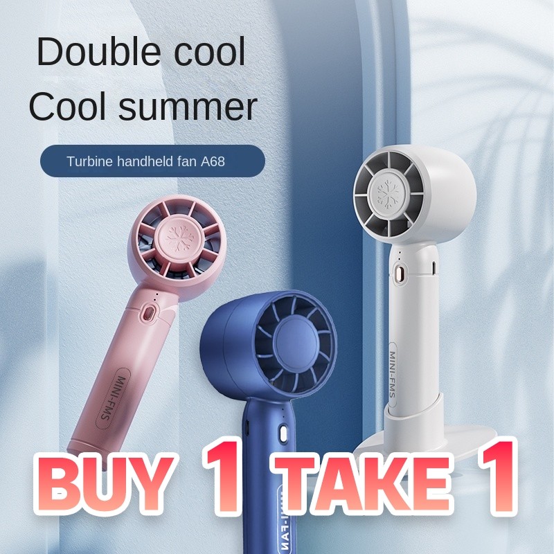 BUY 1 TAKE 1 Portable Turbo Mini Fan USB Rechargeable Mini Fan ...