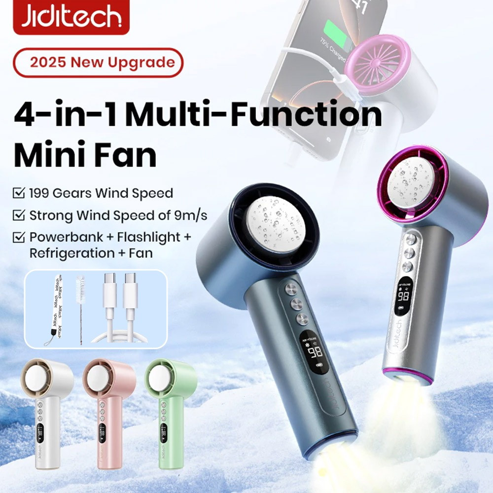 Jiditech 2025 New High Speed Cooling Fan 199 Wind Speed Mini Turbo Fan ...