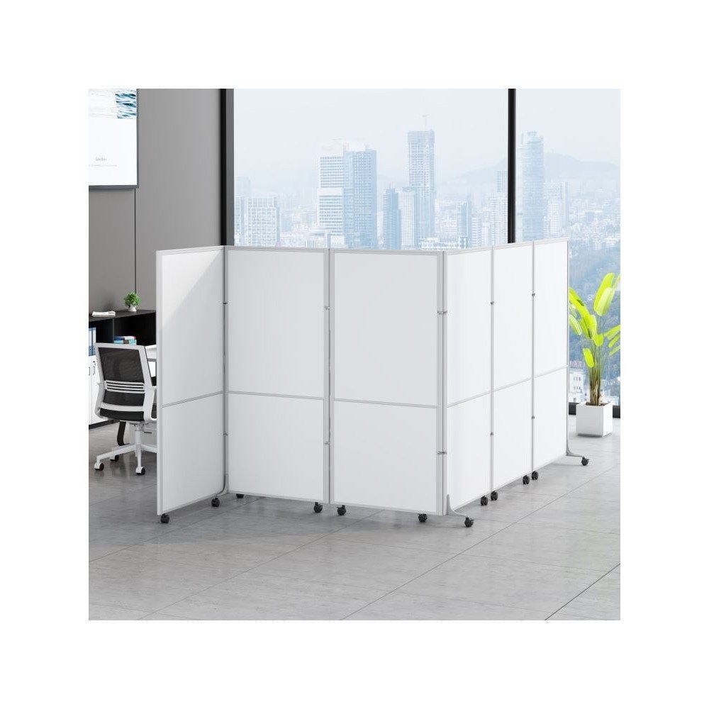 Office Partition Screen Wall Workshop Push-Pull Simple Mobile Office ...
