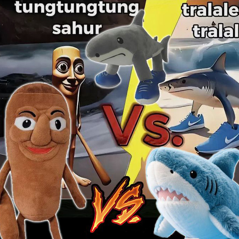 Tungtungtung Sahur Italian Brain Rot Animals Telalaero Telala Shark ...