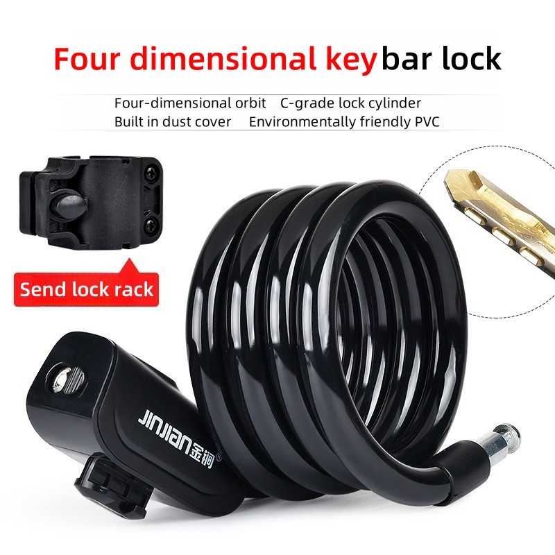 Security Bike Cable Lock 12MM Thicked Steel Wire Lock Anti-theft ...