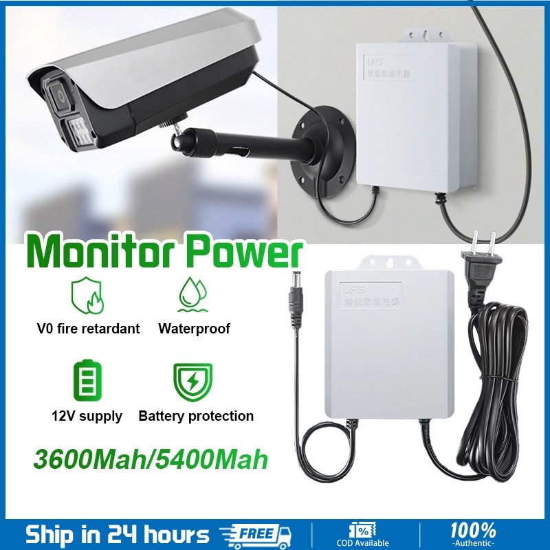 V380 PRO 12V 1.5A Power Cut Uninterruptible CCTV Power Supply Mini UPS ...