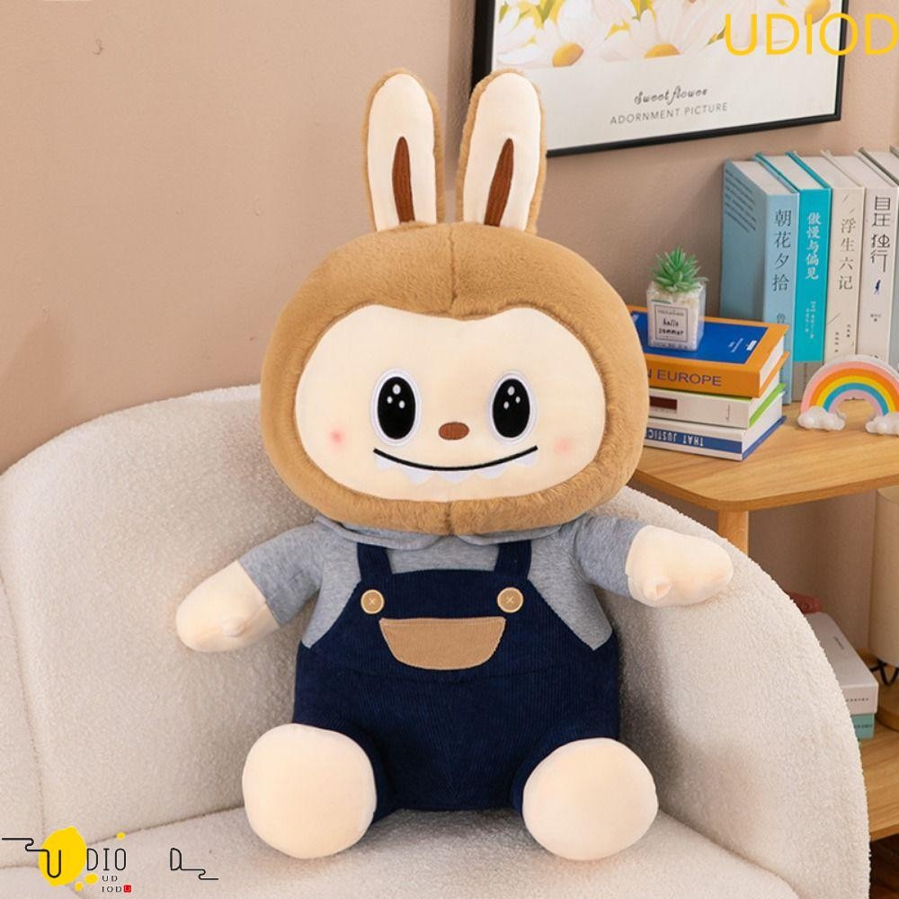 UDIOD Labubu Plush Stuffed Doll, Big Eye Hoodies Labubu Time Plush Toy ...
