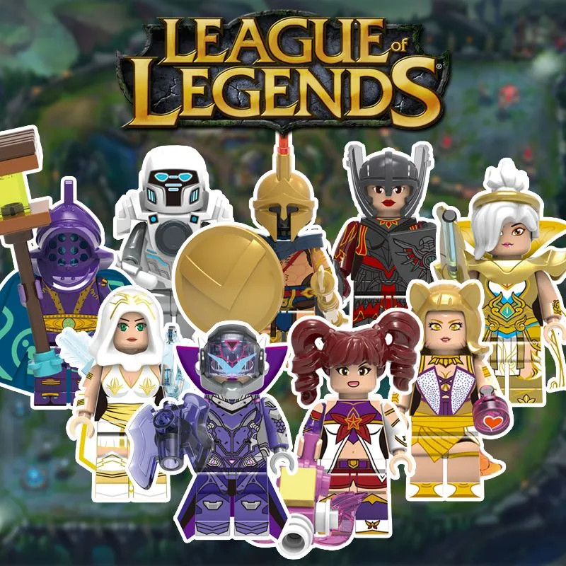 League of Legends Action Figures Jinx Ahri Riven Jax Pantheon Ashe ...