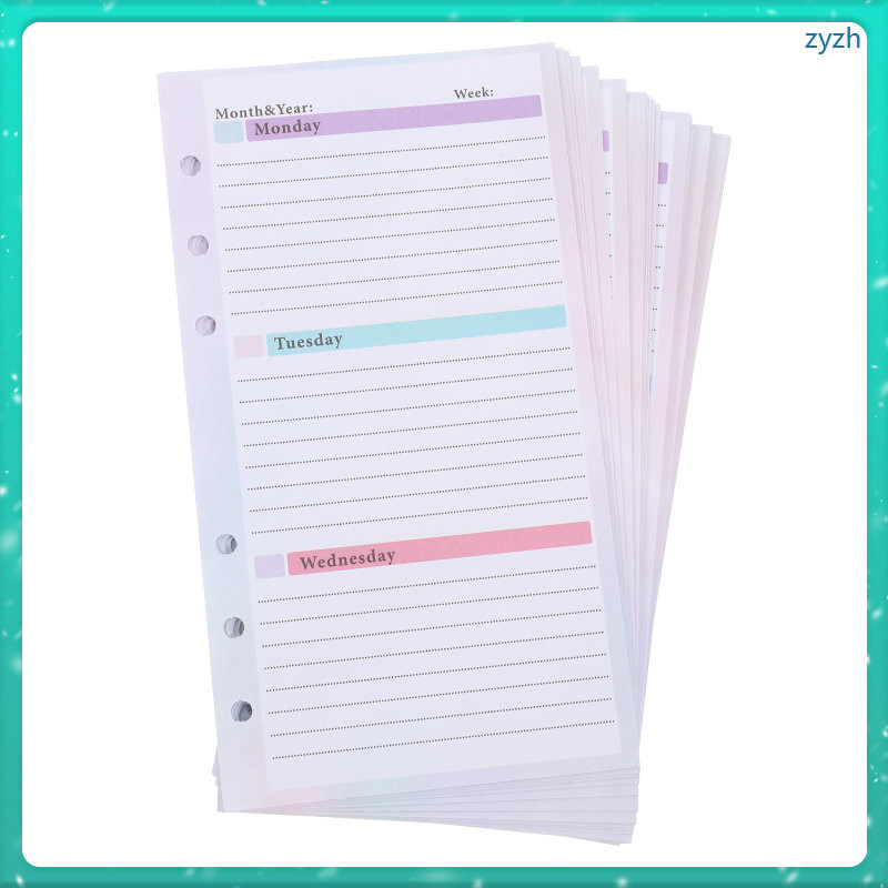Loose-leaf Weekly Planner 54 Sheets Office Desks The Notebook Work ...