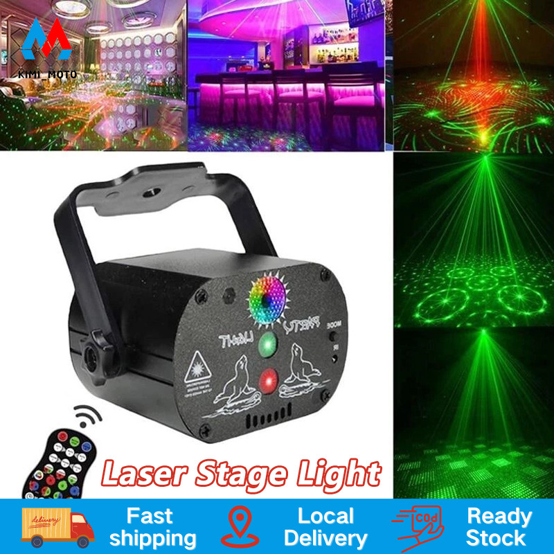 60 Pattern Beam Disco Light Laser Sound Activated Led Light Projector ...