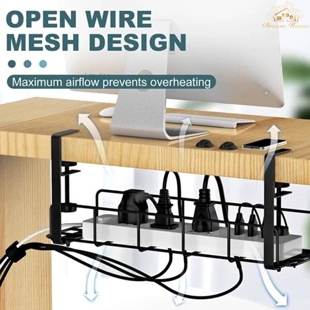Easy Assembly Under Table Storage Rack Multi-purpose Under Shelf Table ...