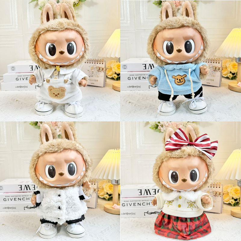 Labubu Doll Clothes Cute 38cm Labubu Vinyl Plush Doll Clothes for ...