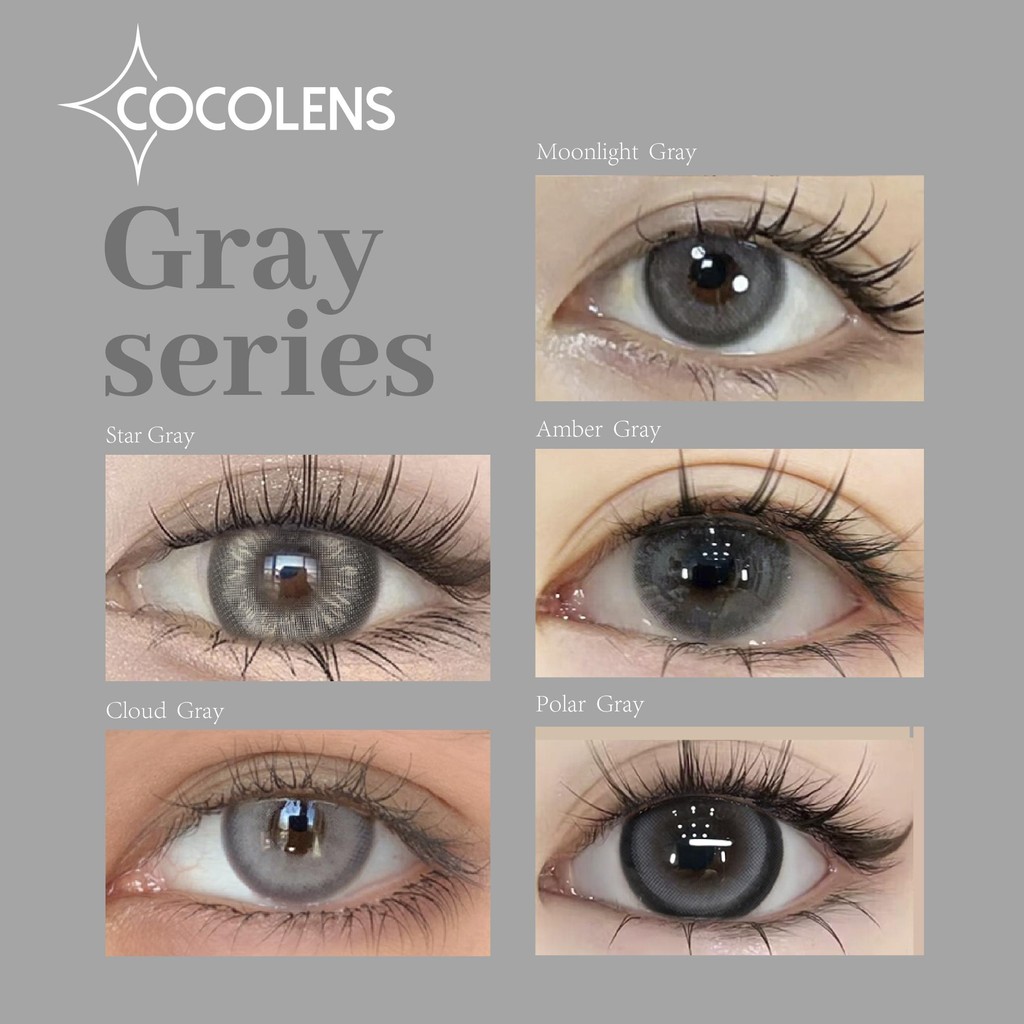 【Christmas Gifts】COCOLENS Gray contact lens 14.2-14.5MM 6months gray ...