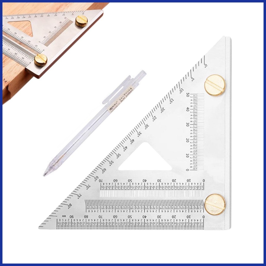 Miter Triangle Ruler Triangle Ruler 45/90 Degree Stainless Steel ...