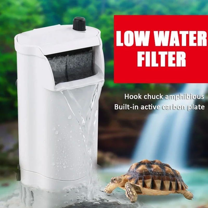 Turtle Tank Accessories Low Water Level Filter Bottom Suction Pump ...