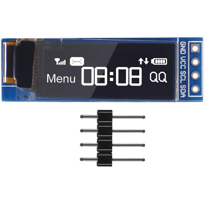 0.91inch I2C OLED Display Module I2C SSD1306 OLED Display Module White ...