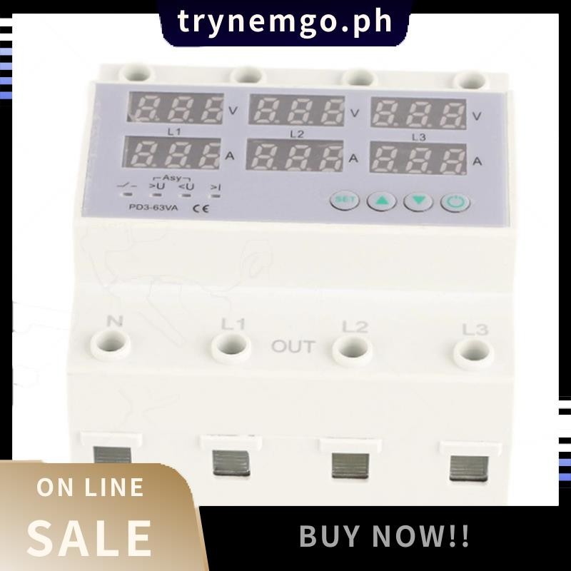 Available 3 Phase DIN Rail Voltmeter Ammeter Automatic Overvoltage ...