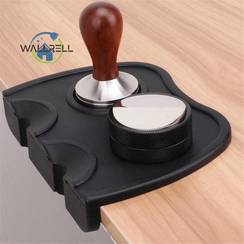 Wallrell> Espresso Coffee Tampers Mat Silicone Tamper Holder Corner Mat ...