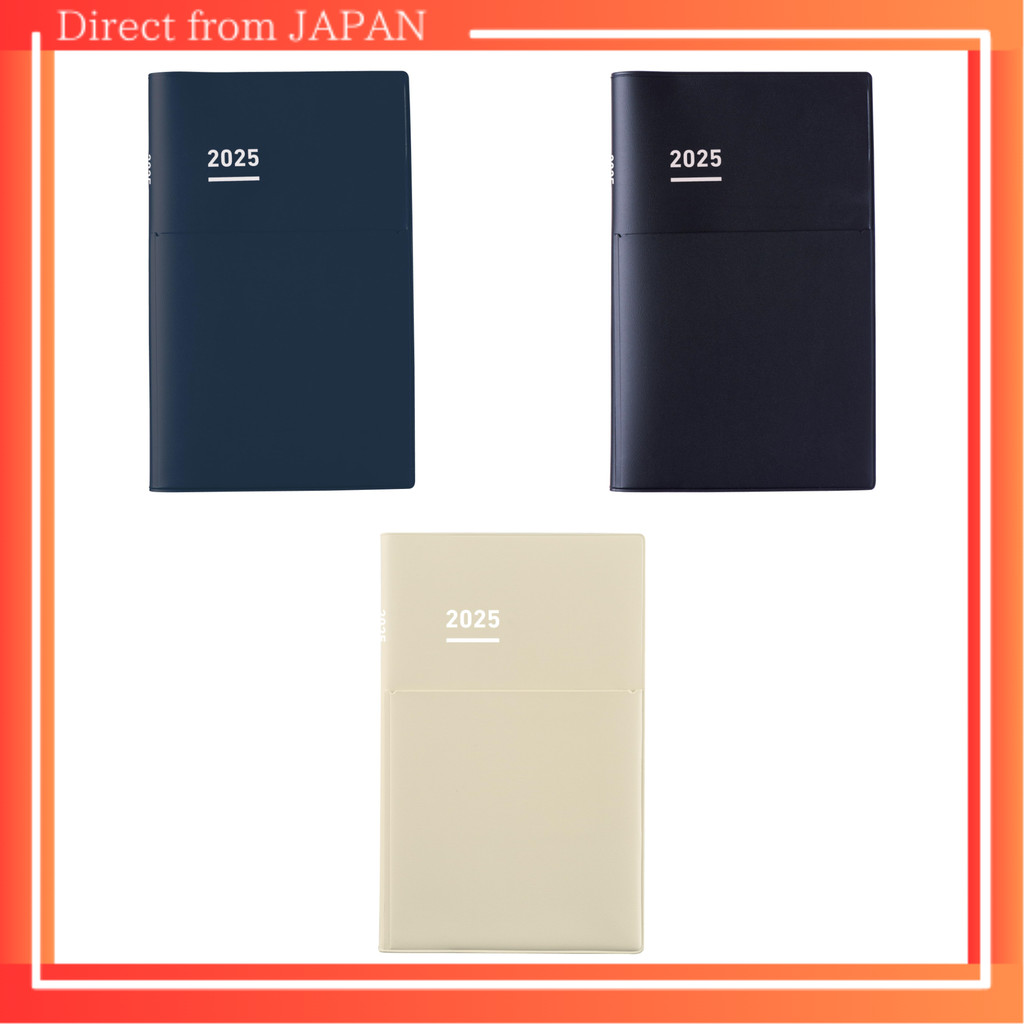 KOKUYO Jibun Notebook Biz Notebook 2025 Monthly Weekly A5 Slim Matte ...