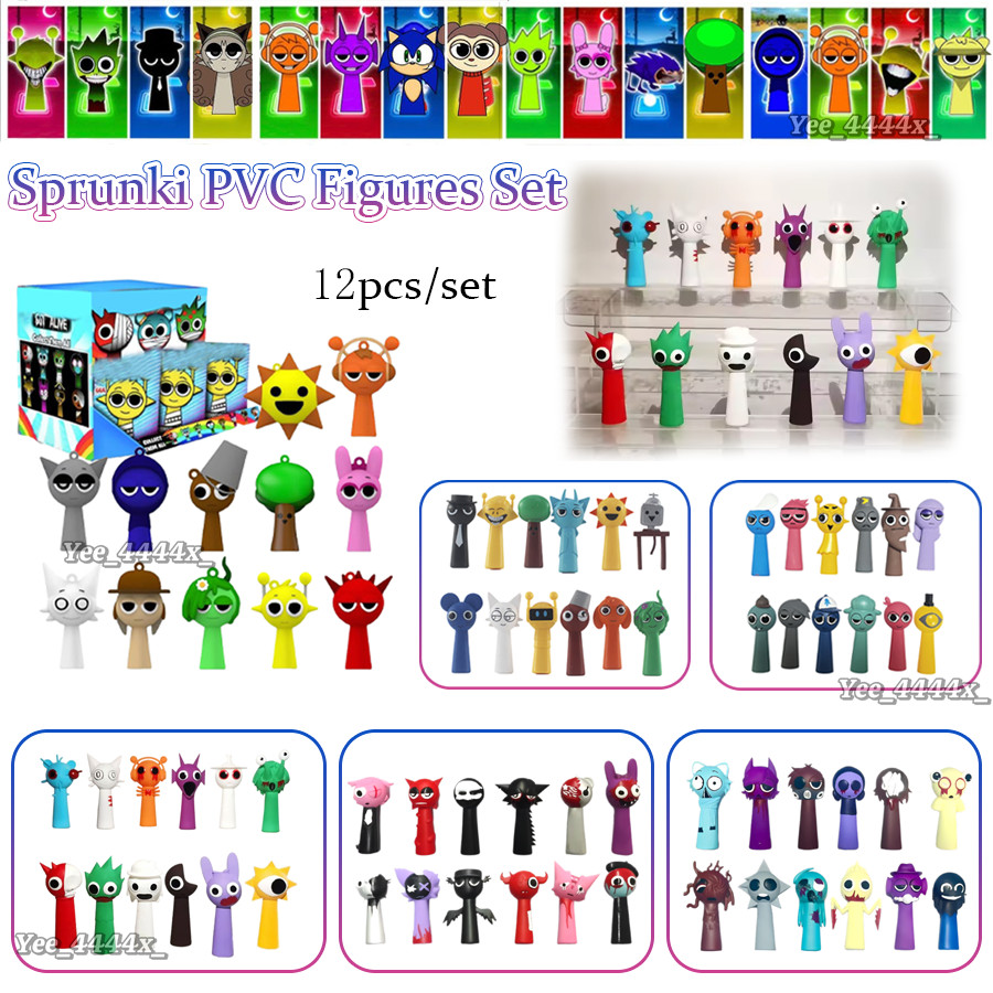 12pcs Sprunki PVC Figures Set Sprunki Incredibox mystery box Sprunki ...
