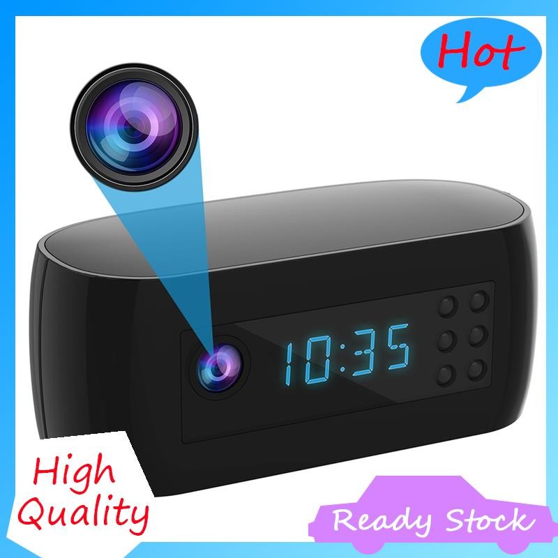 Mini Wifi Camera Clock Full HD 1080P Wireless Control IR Night Vision ...