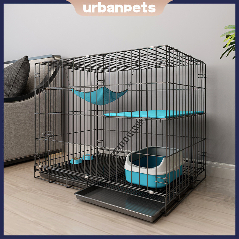 Cat Cage Indoor Extra Large Cat Cage With Litter Box Integrated ...