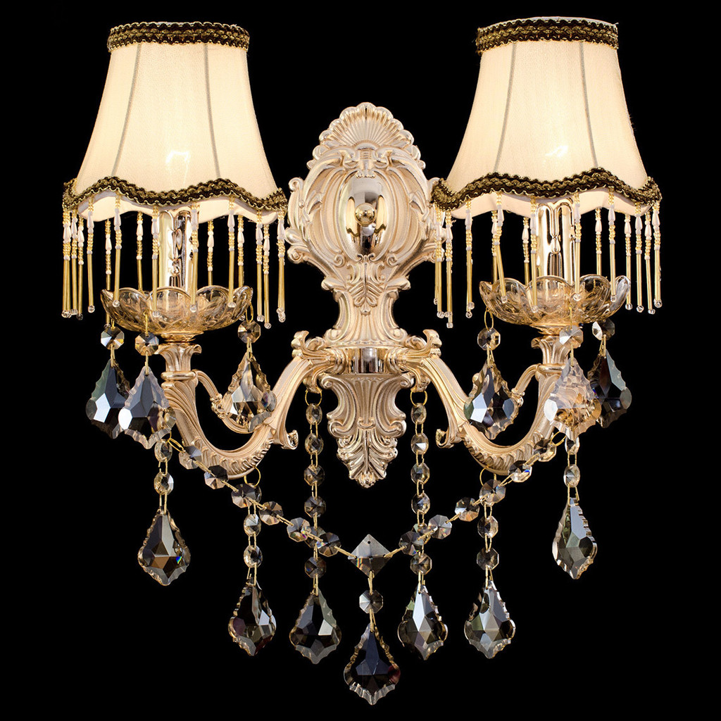 Golden LED Wall Lamp Living Room Background Wall Mounted Decorative ...