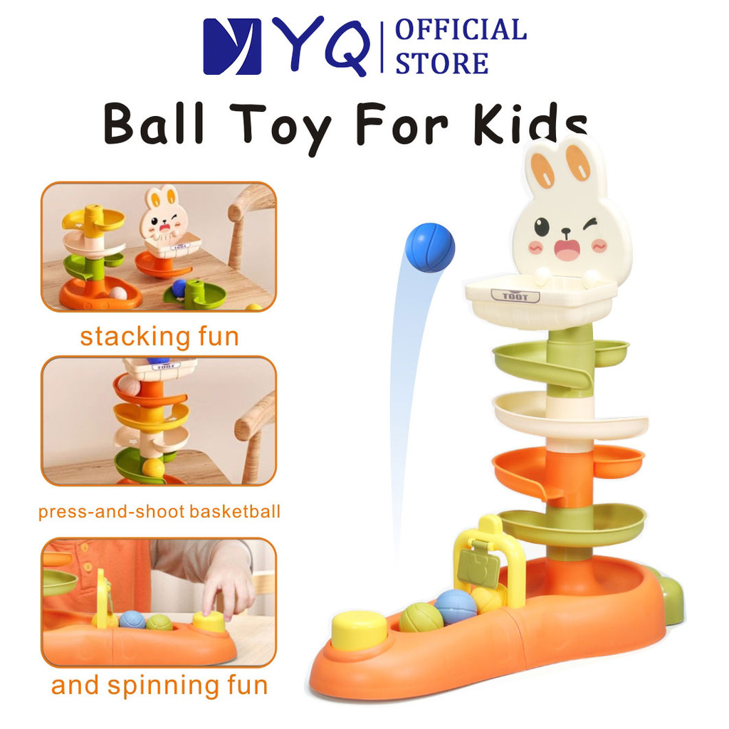 YQ Shooting Track Ball Spinning Game Ball Toys For Kids Fun Baby ...