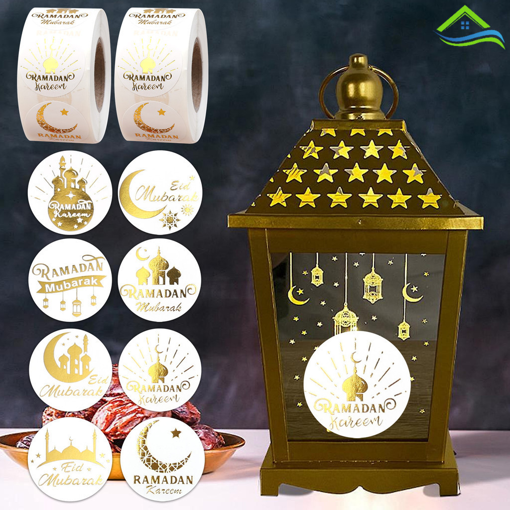 500Pcs/Roll Traditional Ramadan Themed Gift Box Decor Stickers - DIY ...