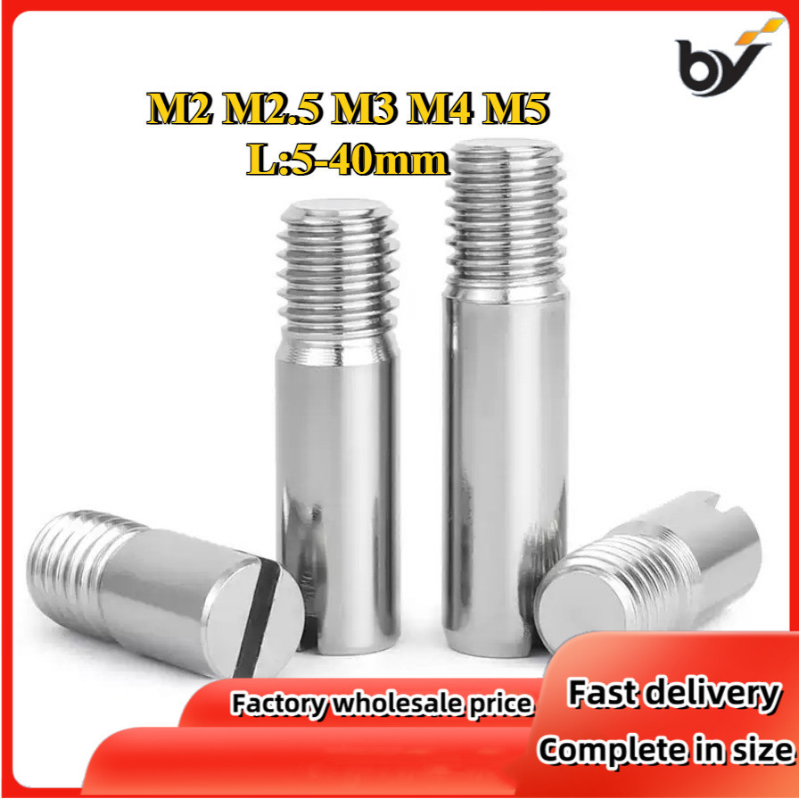 Sus304 Slotted External Threaded Cylindrical Pin GB878 Slotted Headless ...