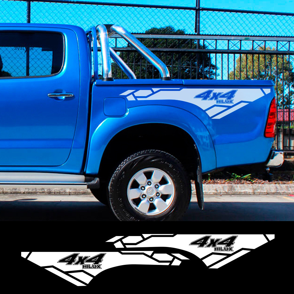 [Ready stock] 4X4 pair of car off-road stickers for Toyota Hilux Revo ...