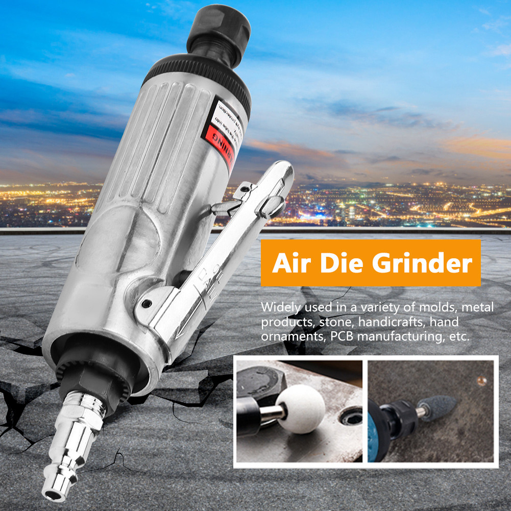 Air Die Grinder 1/4 Pneumatic Angle Grinding Engraving Polisher Machine ...
