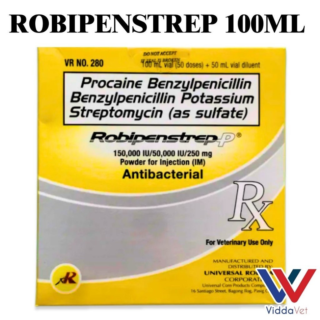 Robipenstrep 100ML Injection for Healthy Livestock for animals ...