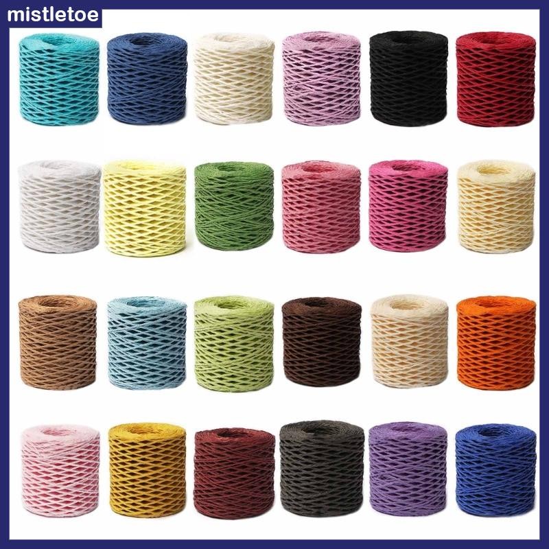 MIS Cotton Raffia Yarn DIY Knitting Material Raffia Straw Yarn Raffia ...