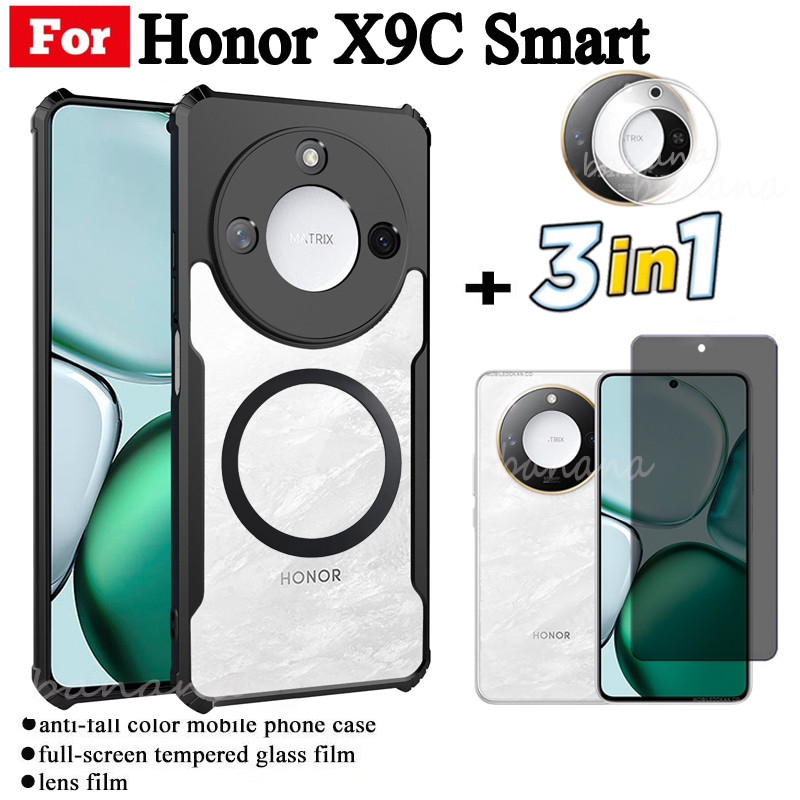3 in 1 Honor X9C Smart Shockproof Phone Case with Magnetic Wireless ...