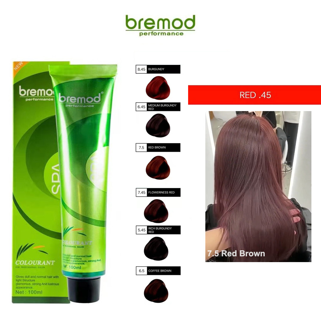 Bremod Hair Color (Copper, Red, Burgundy, Purple, Mahogany, Violet ...