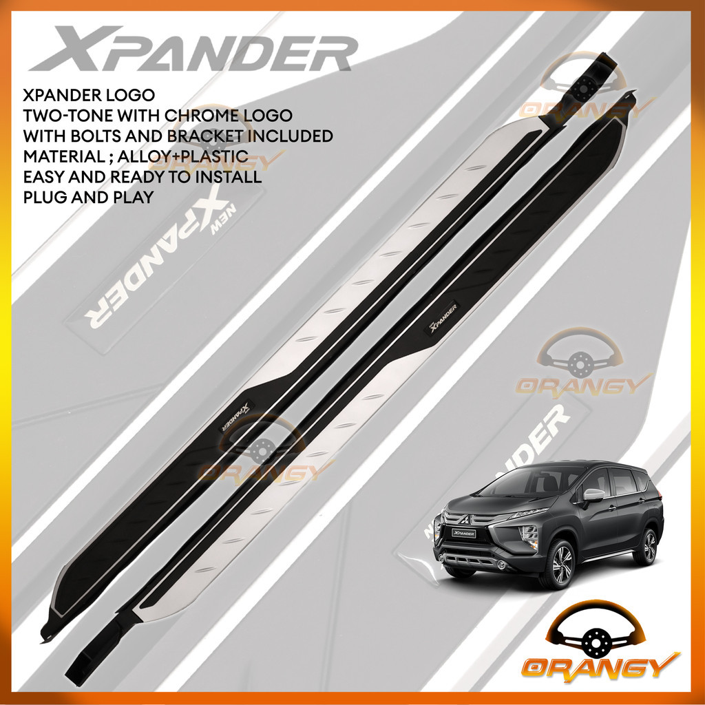 Mitsubishi Xpander 2018 to 2026 OEM Black Chrome Stepboard Step board ...