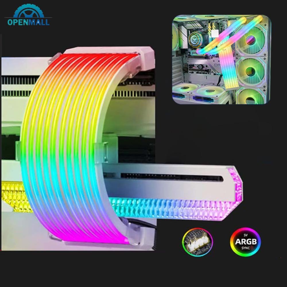 OPENMALL Flexible RGB LED Light Strip Bar ARGB Board Cover For Computer ...