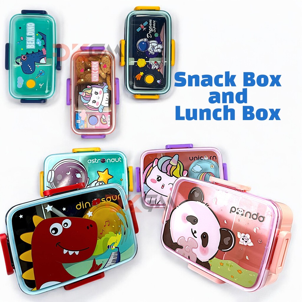 Microwaveable Cute Character Lunch Bento Box with Spoon - Baunan Food ...