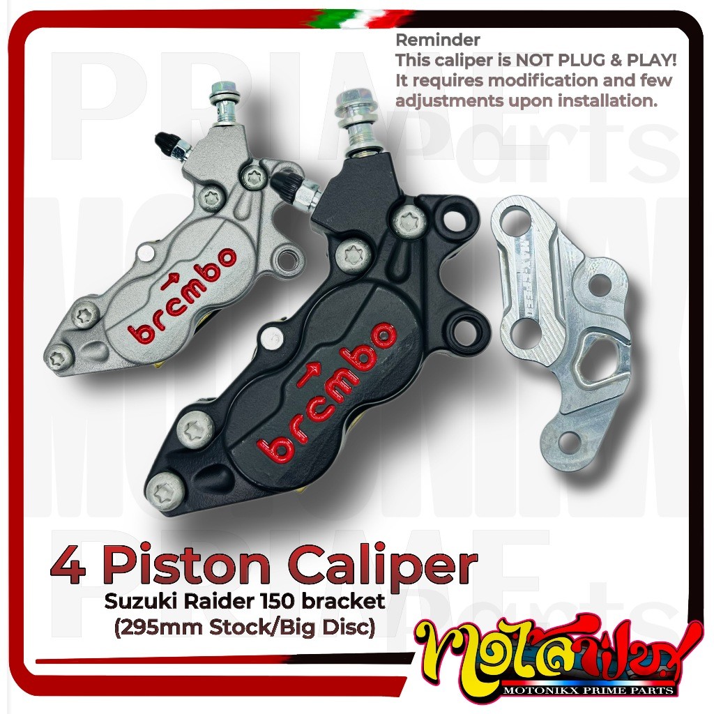 4 Piston Caliper for RAIDER 150 Carb / Fi (Casted) | Shopee Philippines