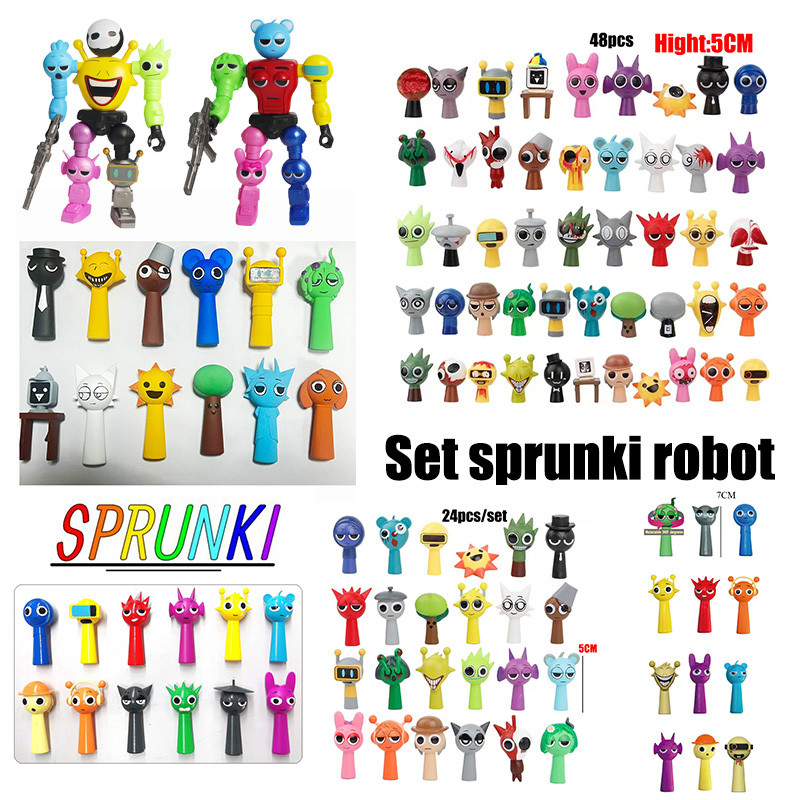 12pcs Set Sprunki Toys Incredibox Sprunki Action Figure Sprunki ...