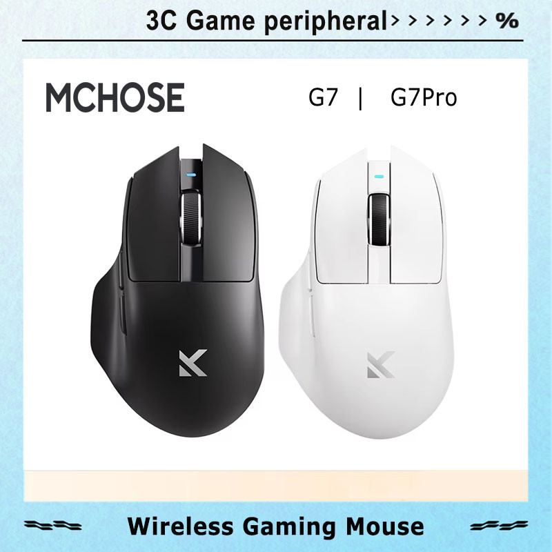Mchose G7 Pro Wireless Mouse Paw3395 Tri Mode Gaming Mouse Lightweight ...