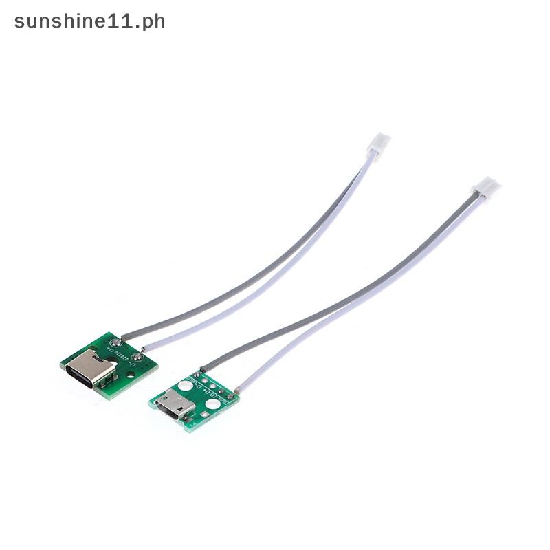 sunshine Type-C Micro USB To DIP Adapter Female Connector B Type PCB ...