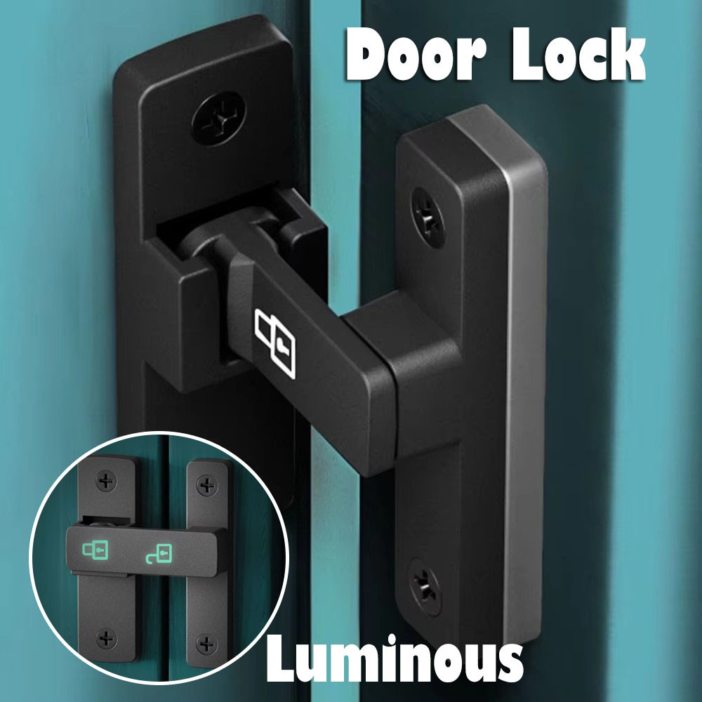 90/180 Degree Flip Door Lock Free Punch Sliding Door Latch Bolt Hasp ...