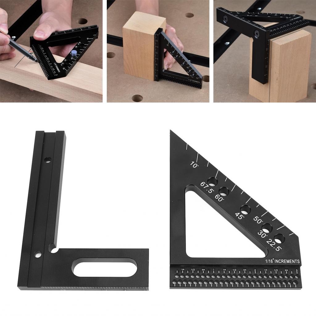 3D Multi Angle Measuring Ruler Erosion Resistant Protractor and Miter ...