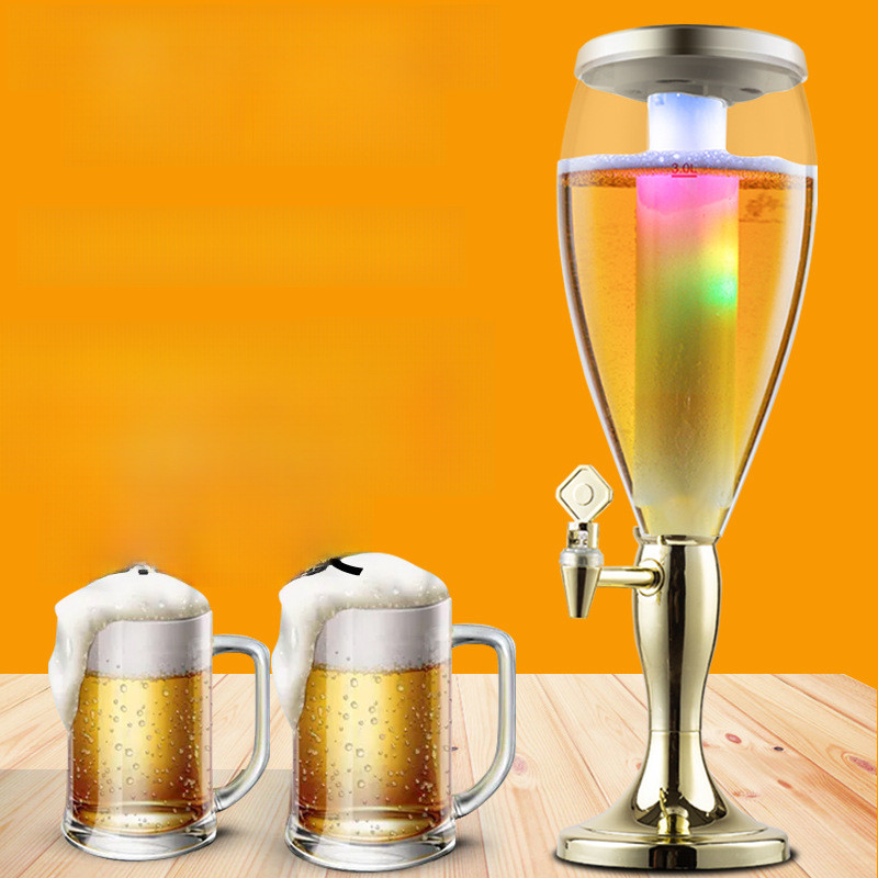 Draft Beer Gun3L Wine Tower Bar Beer Barrel Container Rechargeable ...