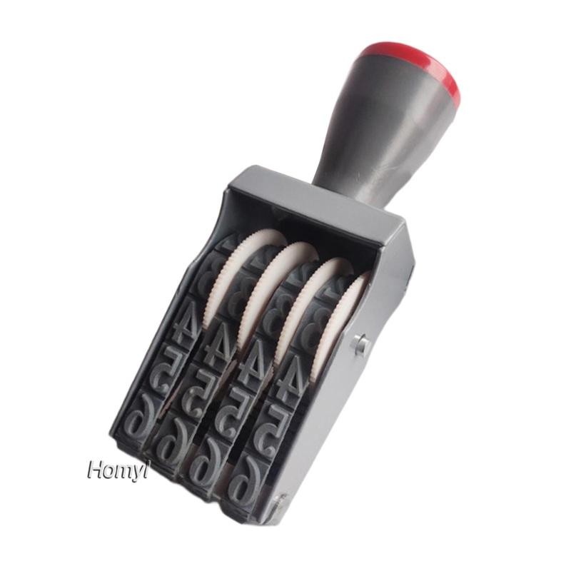 [Homyl] Numbering Stamp 4 Bands Number Seal Digit Stamp Digital ...