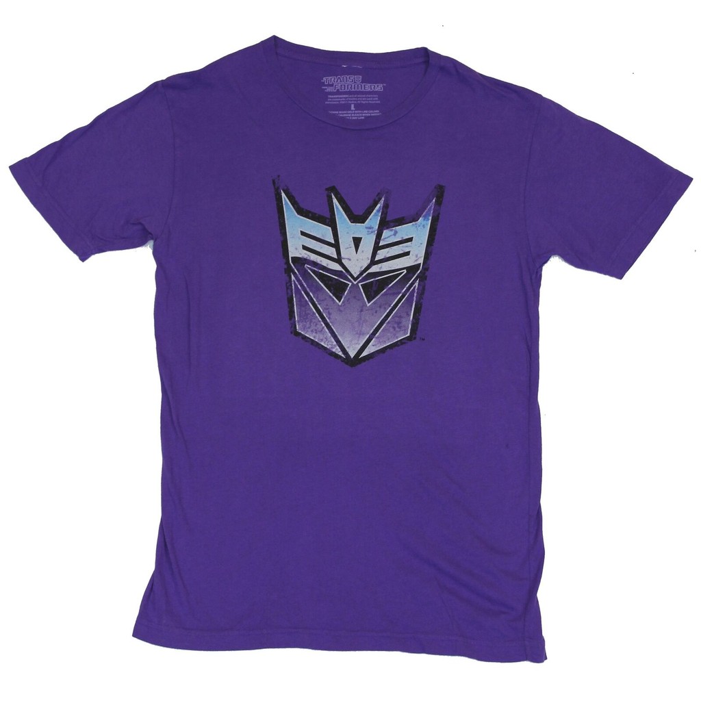 Transformers Adult New T-Shirt - Distressed Decepticon Logo | Shopee ...
