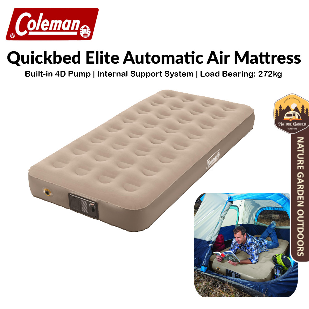 Coleman Quickbed Elite Automatic Air Mattress Bed Outdoor Camping Built ...