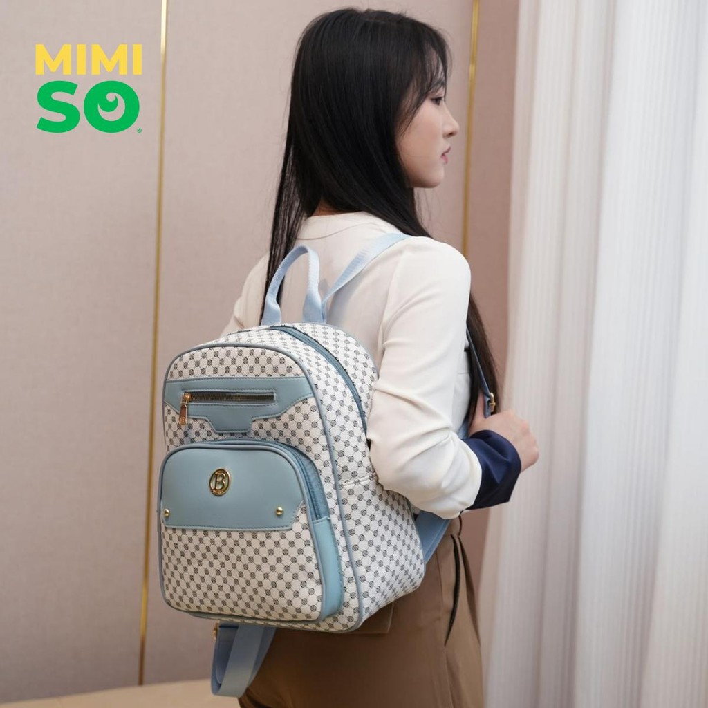 MIMISO Backpack For Women Korean Fashion Original PU Leather Student ...