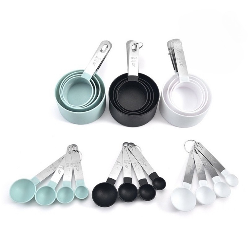 8/10/12PCS Stainless Steel Measuring Cups Kitchen Measuring Cup and ...