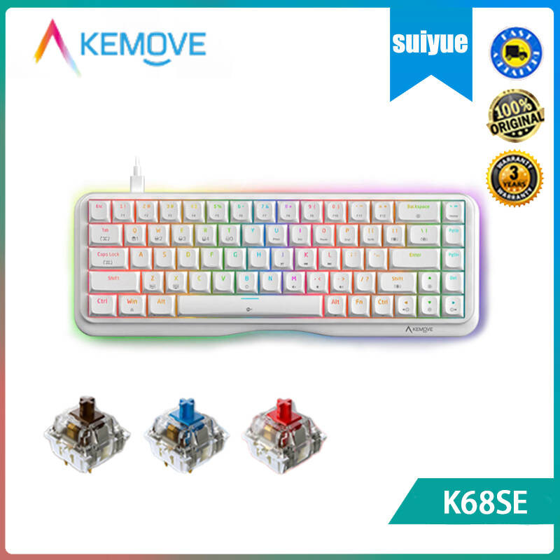 KEMOVE K68SE Butterfly Transformation Mechanical Keyboard Female High ...